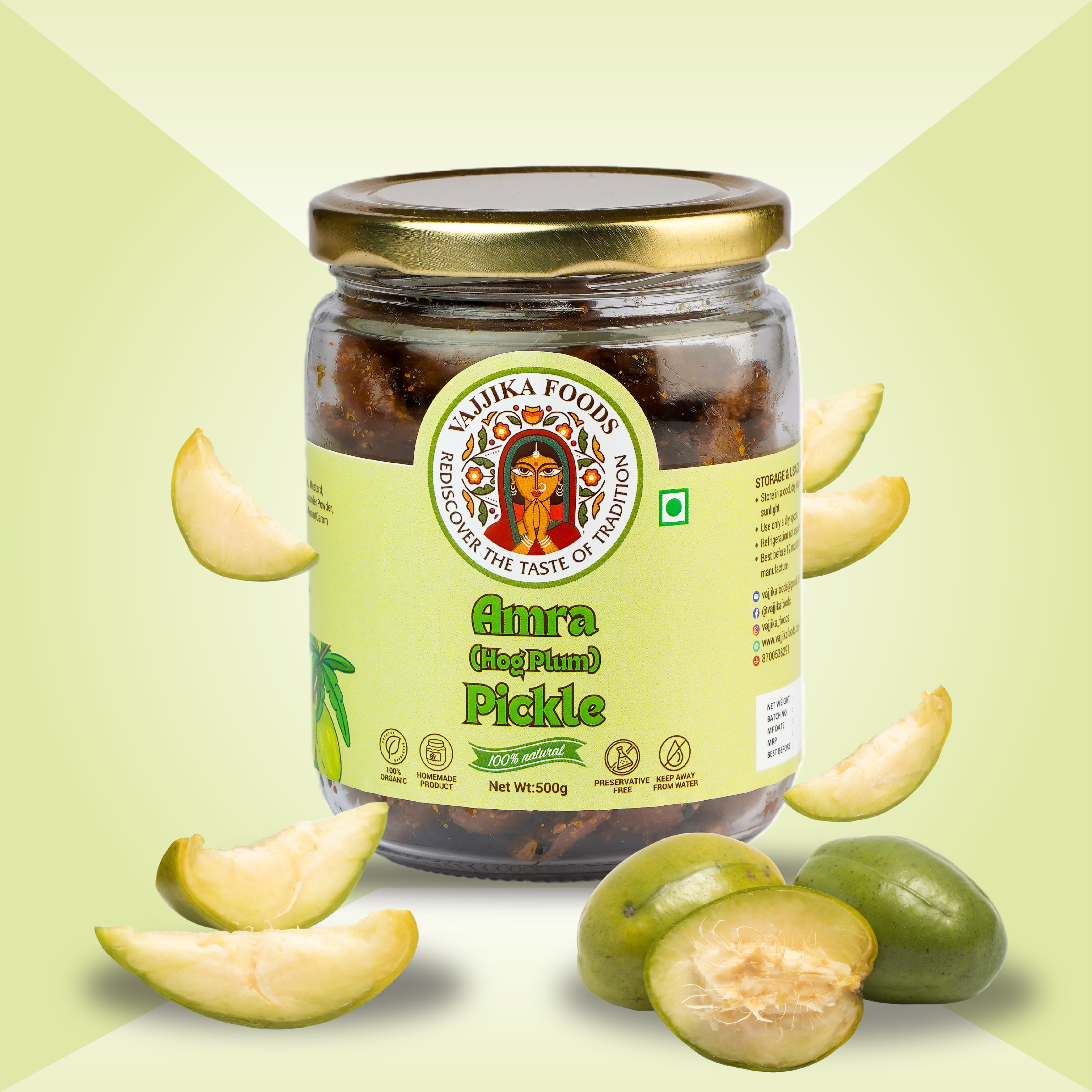 Amra (Hog Plum) Pickle – Vajjika Foods - Rediscover The Taste Of Tradition
